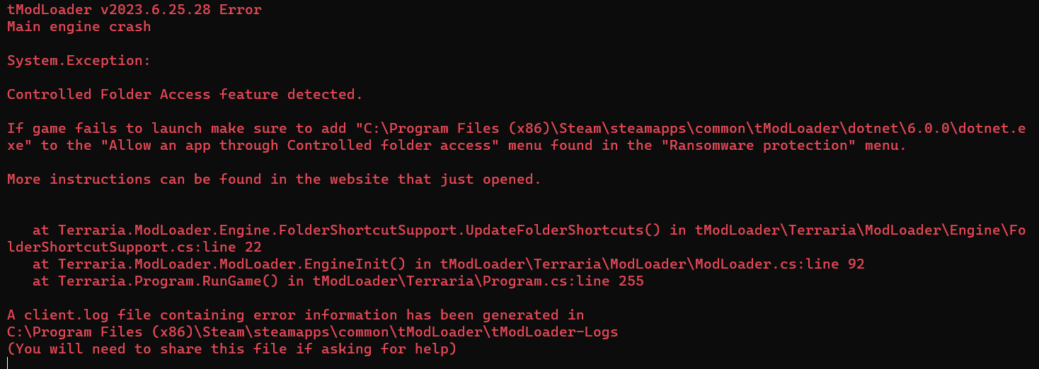main engine crash · Issue #3696 · tModLoader/tModLoader · GitHub