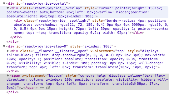 Wrong placement of tooltip · Issue #510 · gilbarbara/react-joyride · GitHub