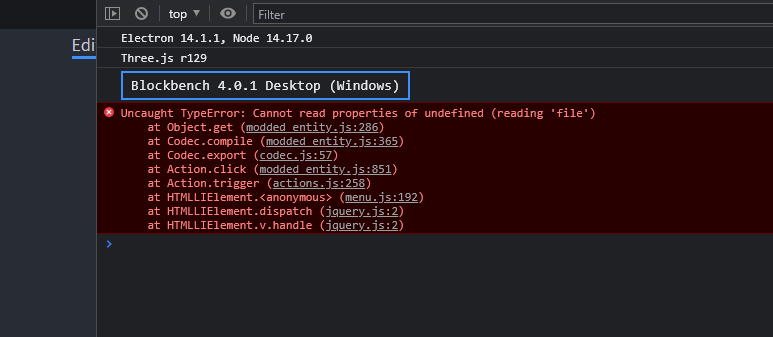 [Issue] Model becomes invisible upon glTF export, no export occurs ...