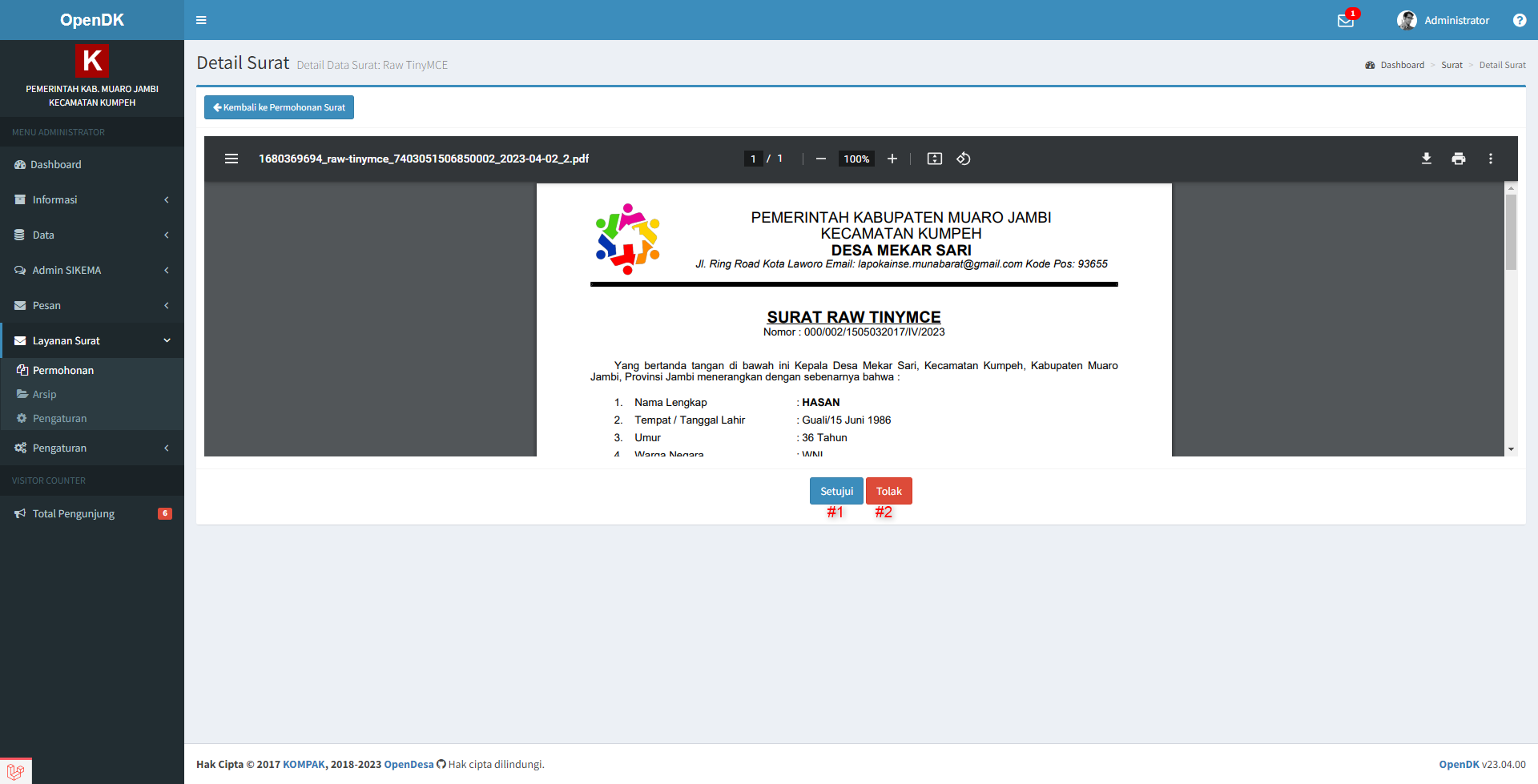 Panduan implementasi TTE kecamatan · Issue #629 · OpenSID/OpenDK · GitHub