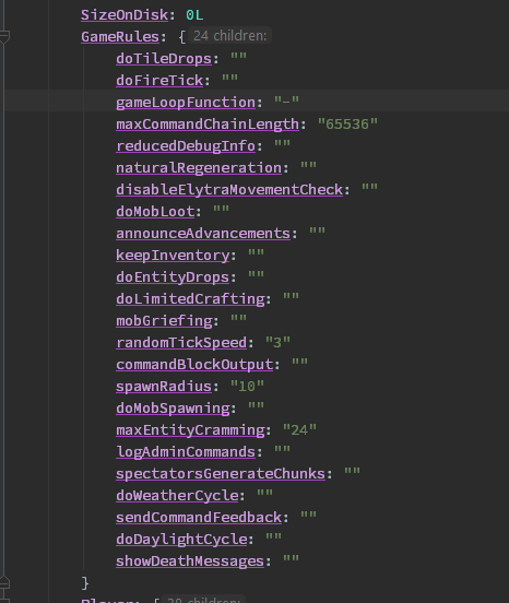 NBT editor saving gamerules incorrectly. · Issue #307 · minecraft-dev/MinecraftDev · GitHub