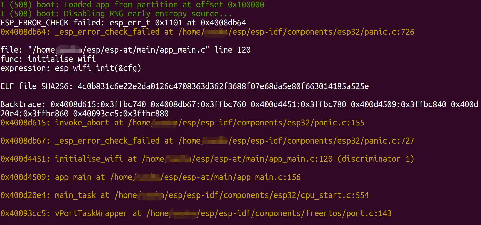 Wifi Init Crashes On Boot · Issue 375 · Espressifesp At · Github