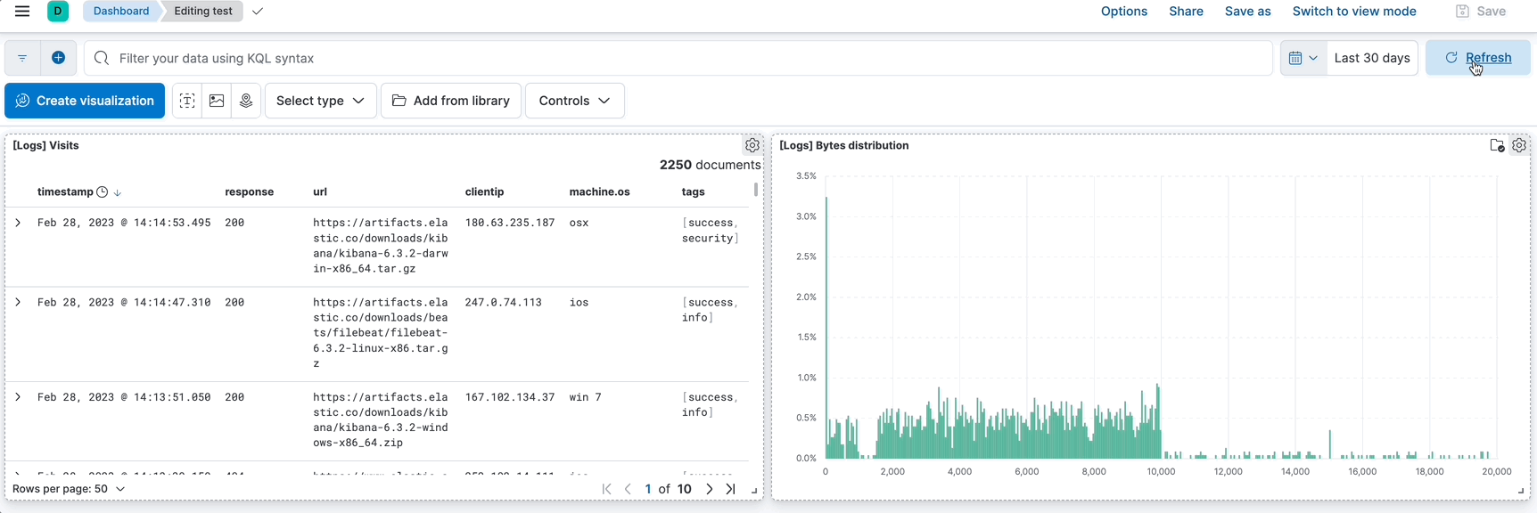 [discover][embeddable] Improve Loading State Indication When Refreshing · Issue 152177