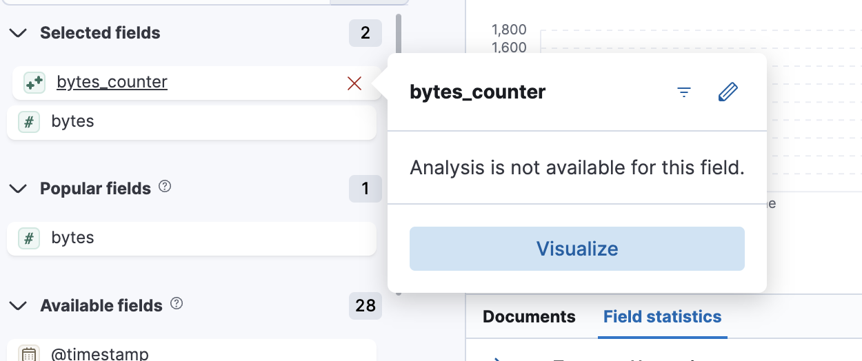 [TSDB] [Field list] Show min max for counter fields · Issue #155510 · elastic/kibana · GitHub