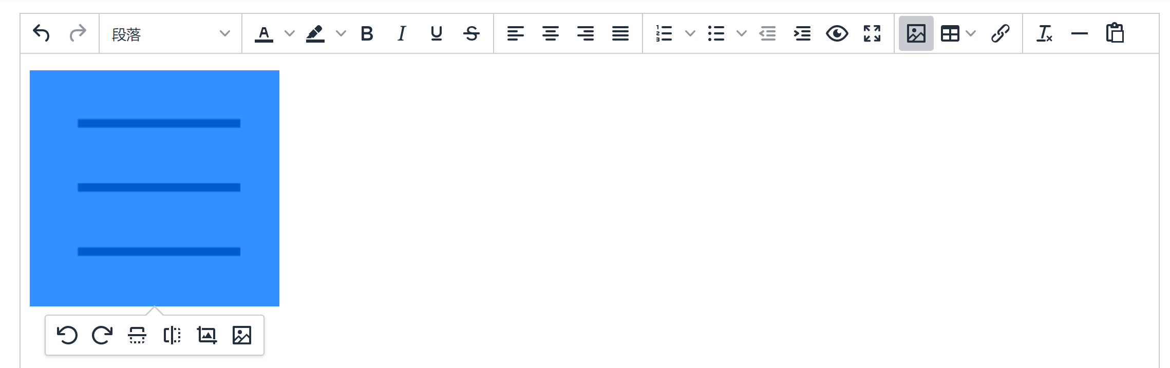 Use tinymce to add image function, the image is added successfully, but the image size cannot be ...