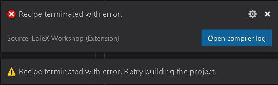 UX: Remove build error msg on successful build · Issue #616 · James-Yu/LaTeX-Workshop · GitHub