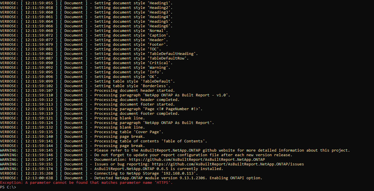 A parameter issue is showing about HTTPS error · Issue #35 · AsBuiltReport/AsBuiltReport.NetApp ...