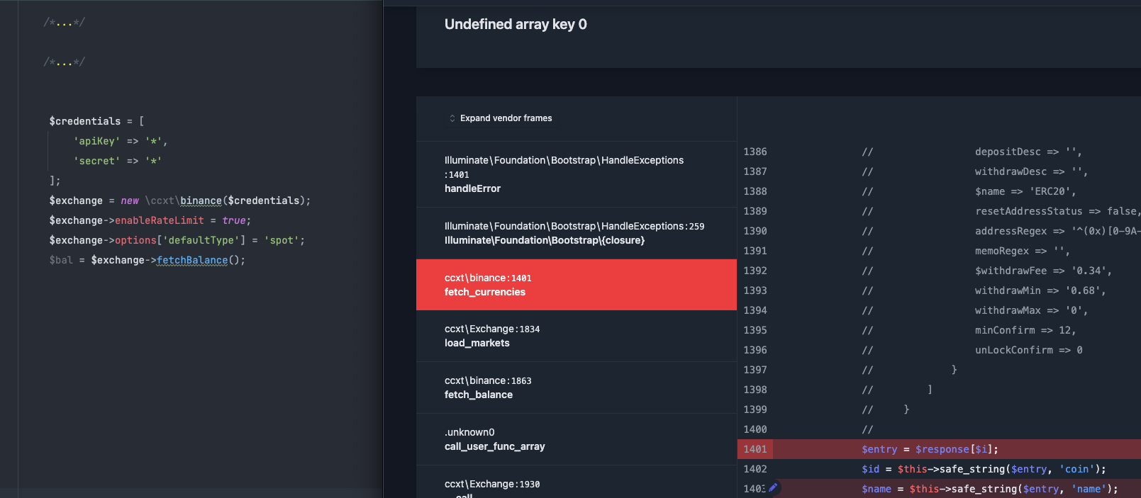 Binance fetchBalance Undefined array key 0 · Issue #16079 · ccxt/ccxt · GitHub