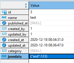 [3.4.0] JSON fields show up empty in Strapi record view · Issue #8930 · strapi/strapi · GitHub