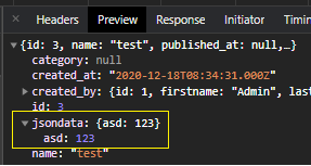 [3.4.0] JSON fields show up empty in Strapi record view · Issue #8930 · strapi/strapi · GitHub