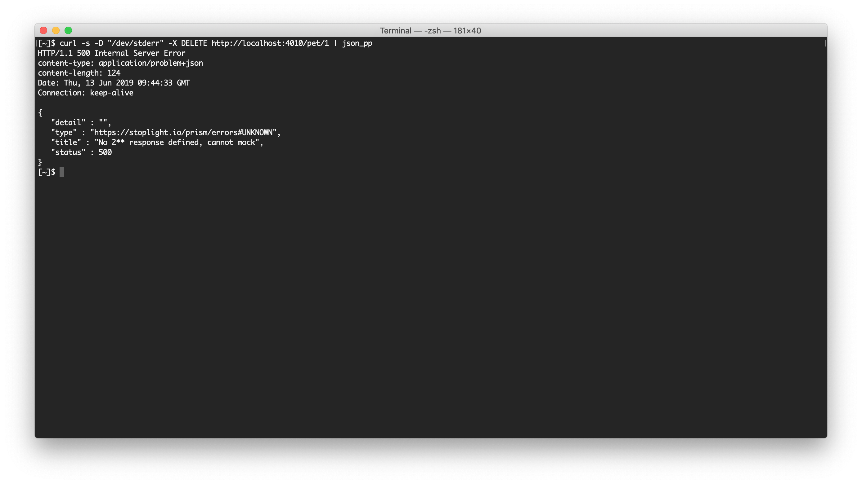 bug: DELETE returns wrong status code · Issue #348 · stoplightio/prism · GitHub