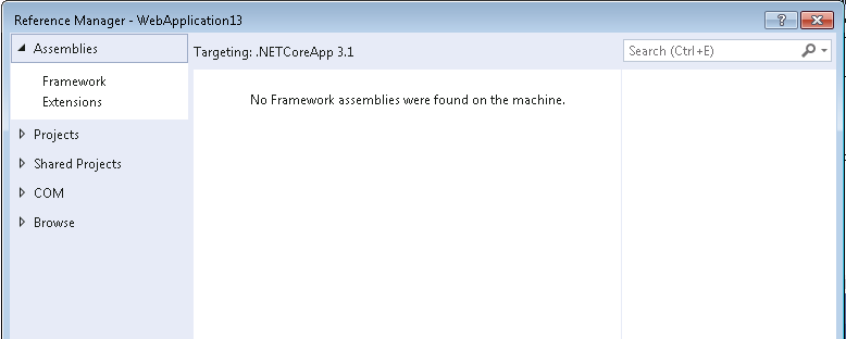 A New Tab Assemblies Is Show On Reference Manager · Issue 6016 · Dotnetproject System · Github 