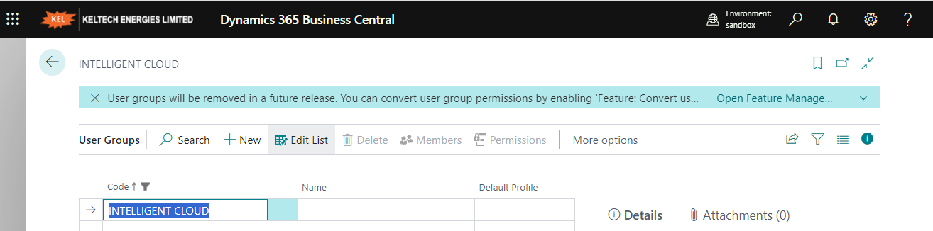 In User group setup by default "INTELLIGENT CLOUD" filtered in code. · Issue #695 · 3ktech ...