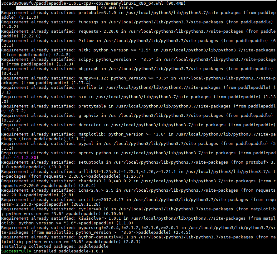 使用pip安装完后 Import Paddle出错 · Issue 21457 · Paddlepaddlepaddle · Github 3737