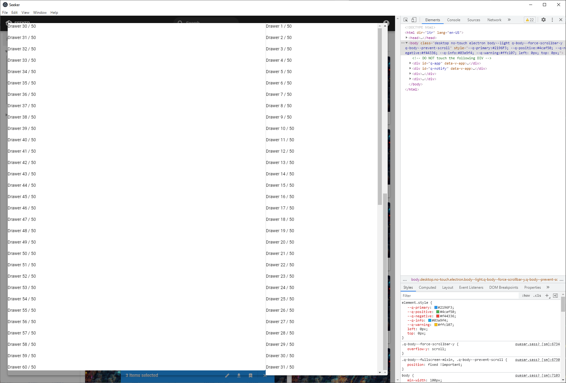 Popup dialog with 2 scroll columns full-width full-height · quasarframework quasar · Discussion ...