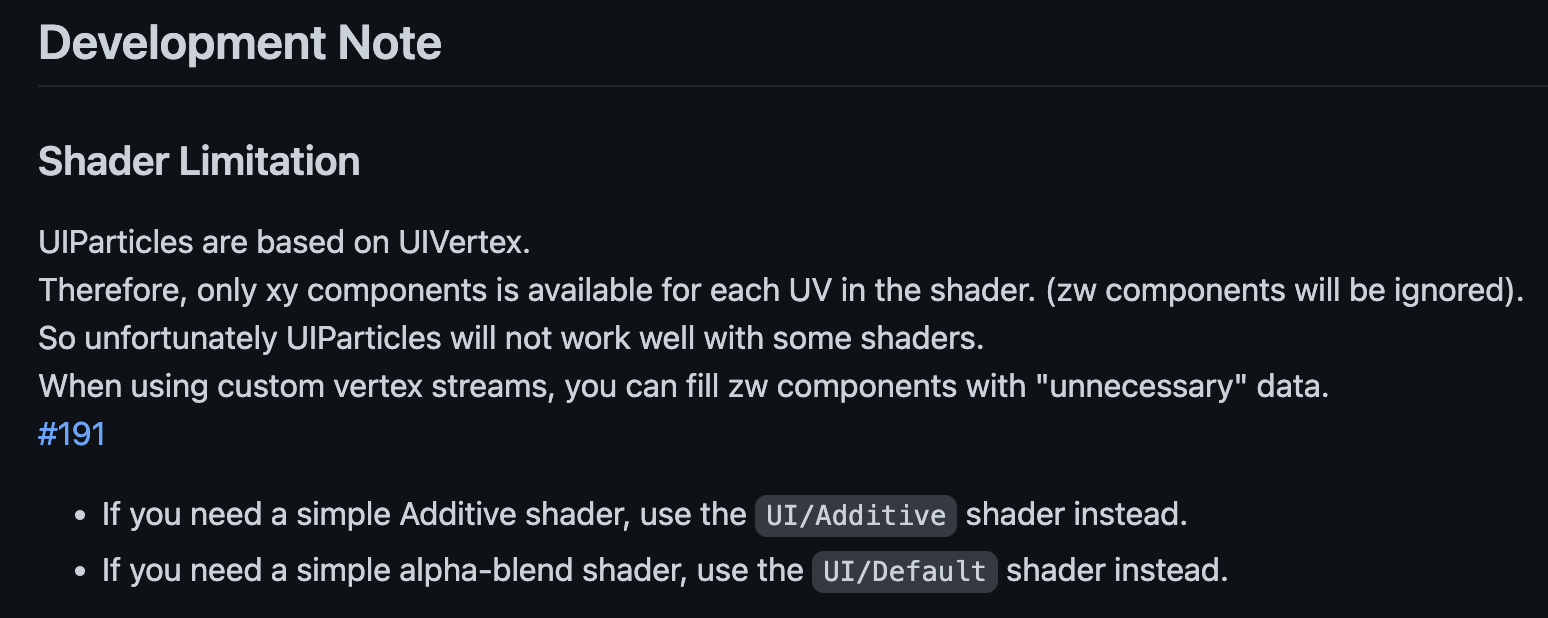 Android: Particles works in editor player but does not shows in the build · Issue #233 · mob ...
