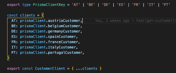 Type prisma client dynamically when using multiple schema · prisma prisma · Discussion #17270 ...