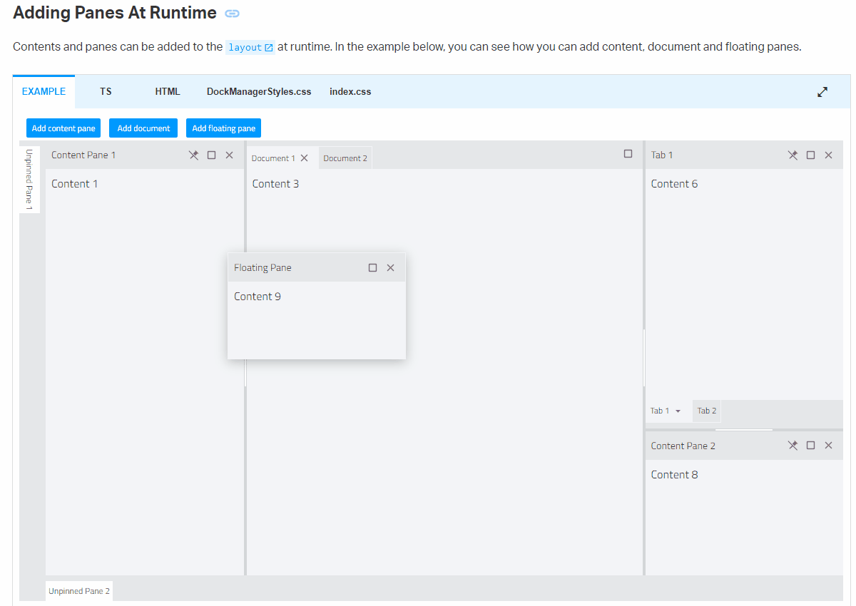 Feature Request: Display floating type pane above maximized pane. · Issue #75 · IgniteUI ...