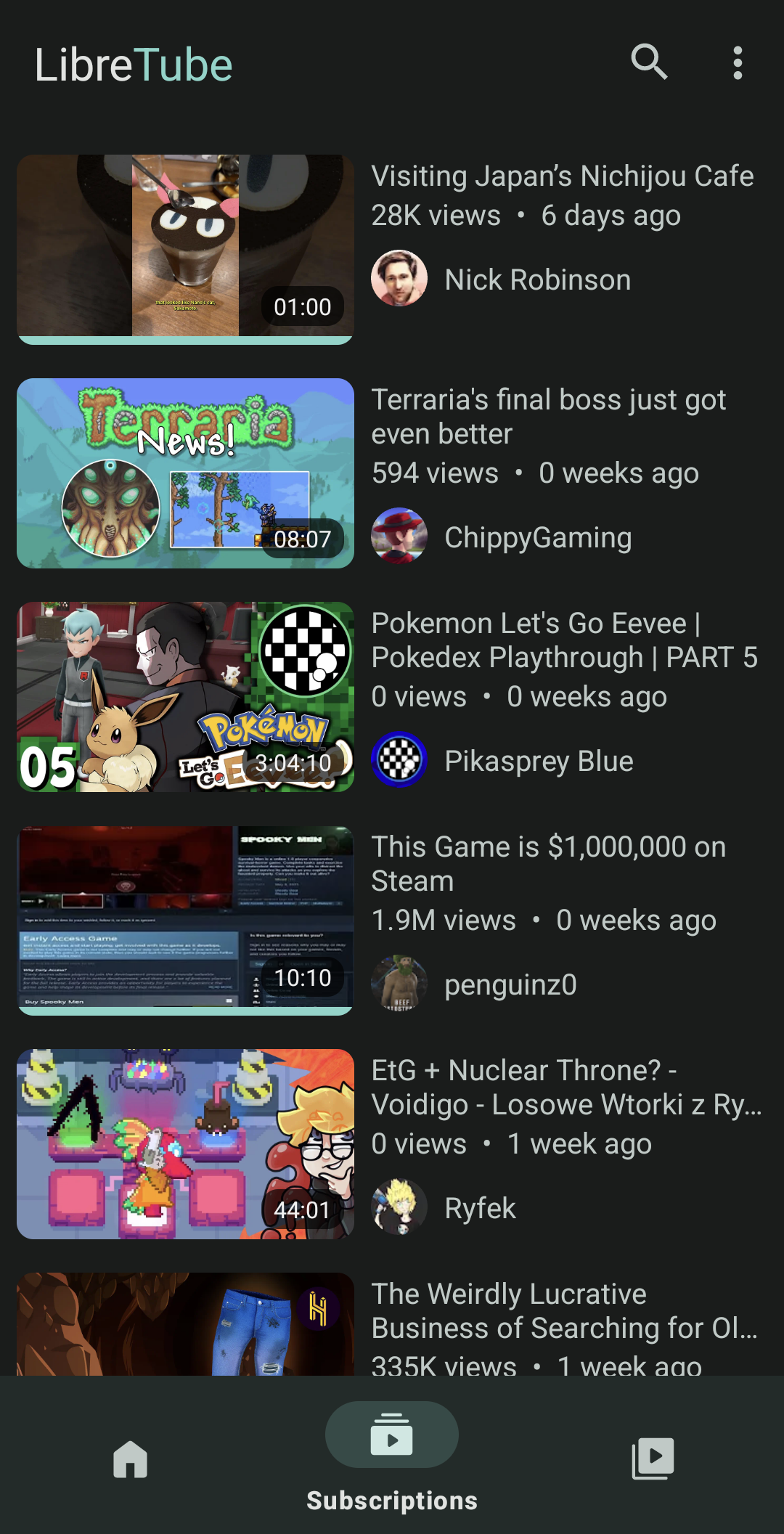 Upload date "0 weeks ago" in feed · Issue #4493 · libre-tube/LibreTube · GitHub