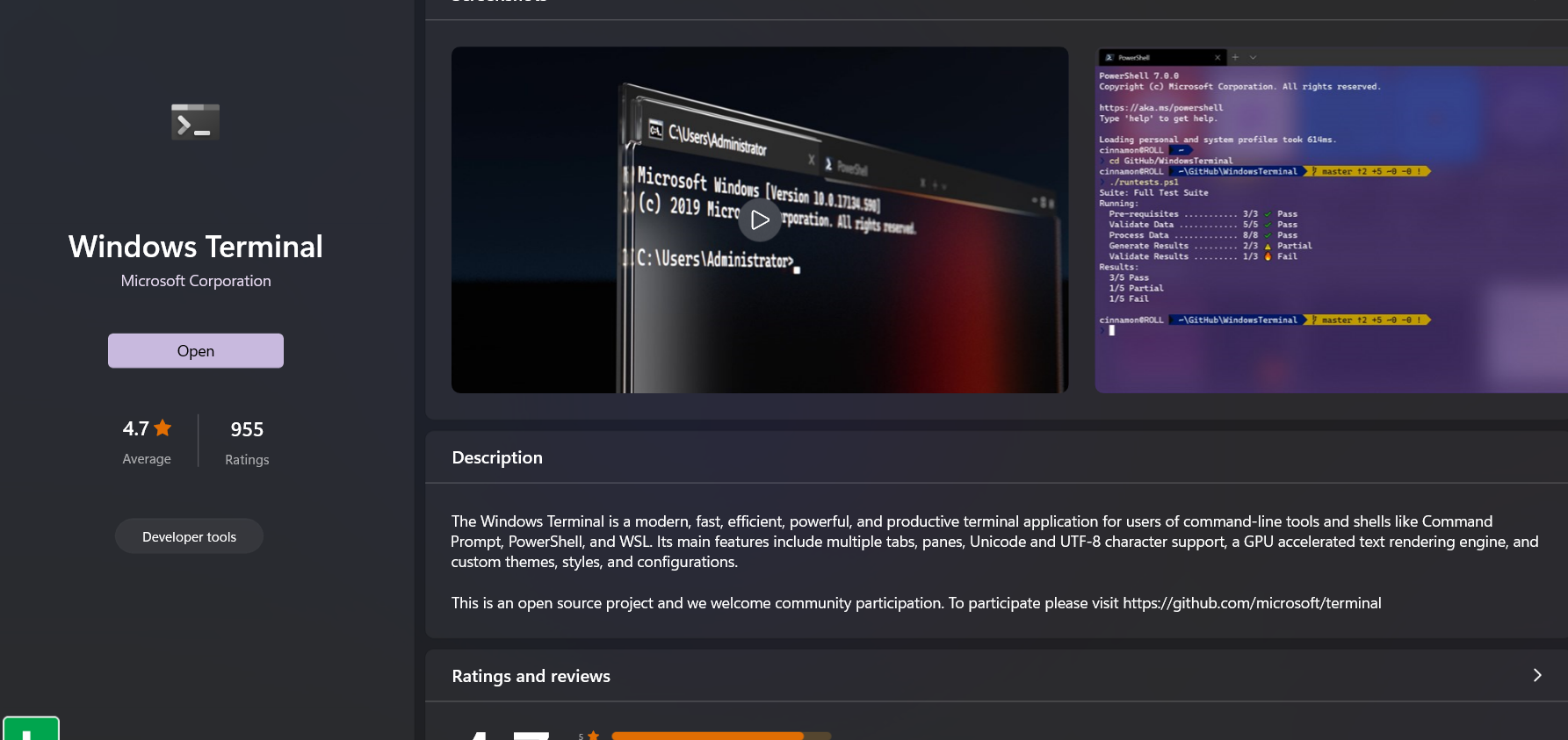Support Terminal App · Issue #13233 · files-community/Files · GitHub