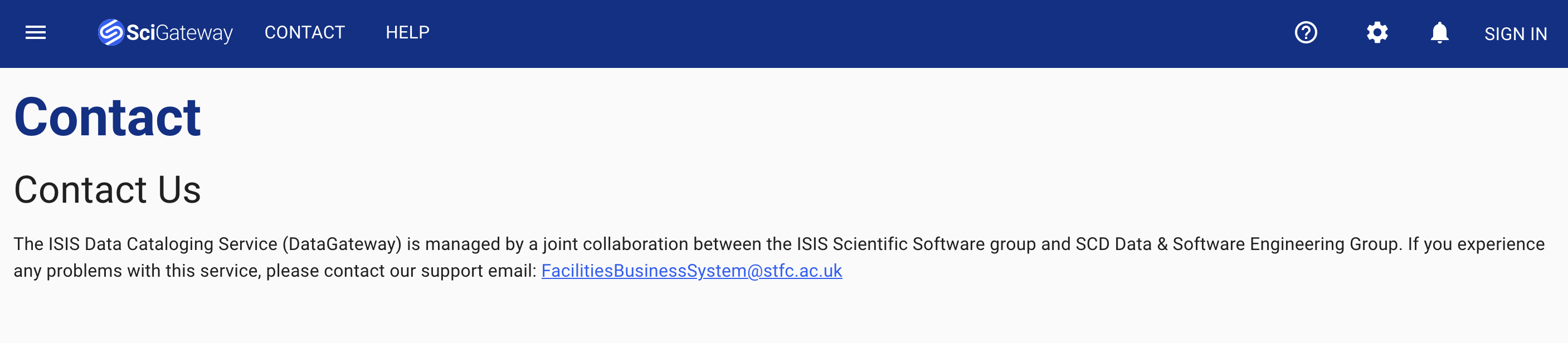 Contact us page - avoid repeating title · Issue #775 · ral-facilities/scigateway · GitHub