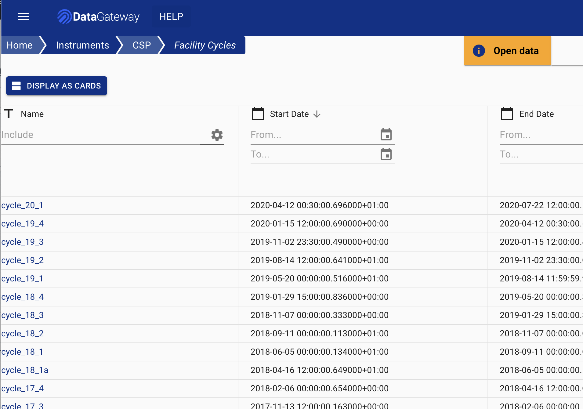 Padding for facilities cycle table · Issue #1022 · ral-facilities/datagateway · GitHub