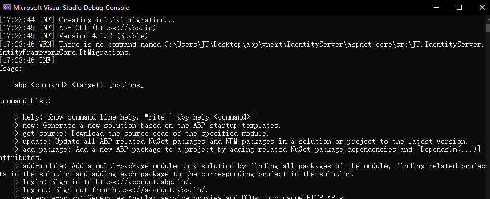 DbMigrator error · Issue #7372 · abpframework/abp · GitHub