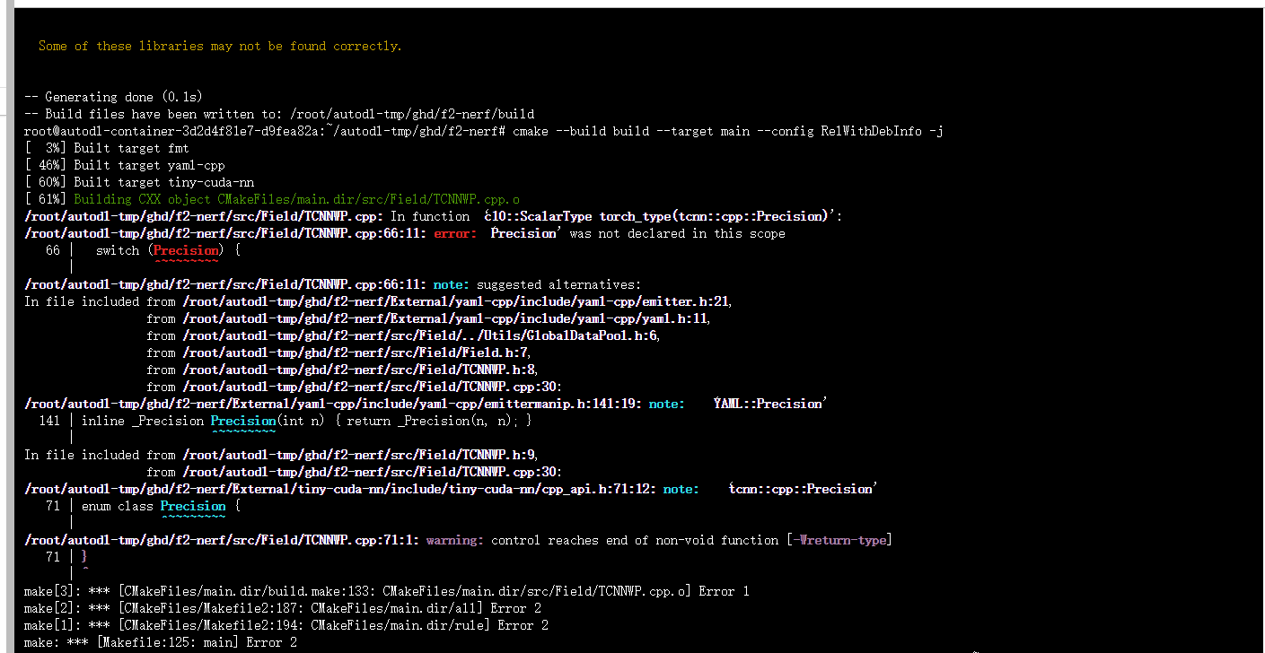 CMake error · Issue #100 · Totoro97/f2-nerf · GitHub
