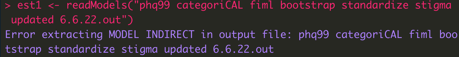 Error extracting MODEL INDIRECT in output file · Issue #147 ...