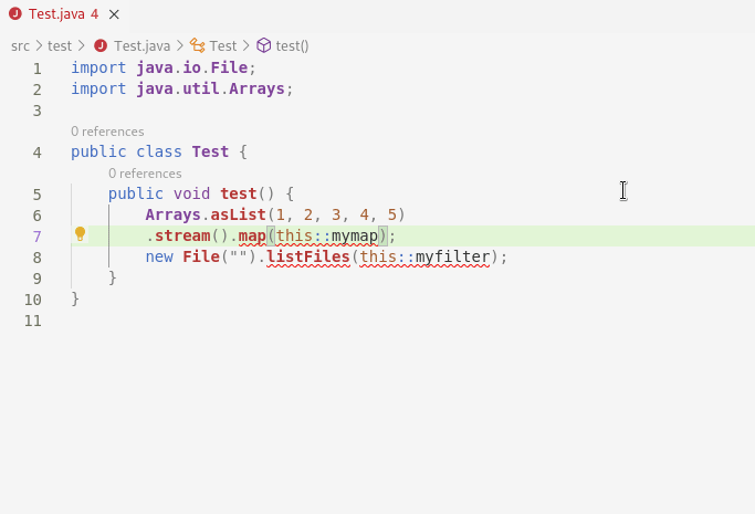 'Create method' code action for method reference · Issue #1464 · eclipse-jdtls/eclipse.jdt.ls ...