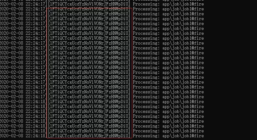 3.0启动后一直打印显示Processing · Issue #152 · top-think/think-queue · GitHub