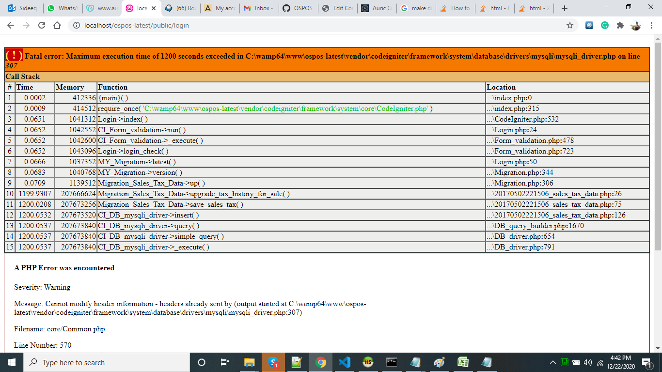 OSPOS Version Upgrade 3.0.2 to 3.3.1 · Issue #3050 · opensourcepos ...
