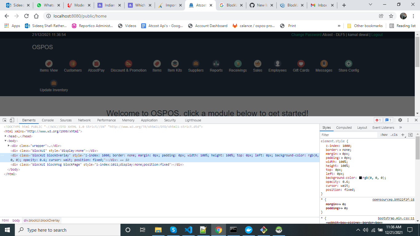blockUI blockOverlay OSPOS homepage issue · Issue #3378 · opensourcepos/opensourcepos · GitHub