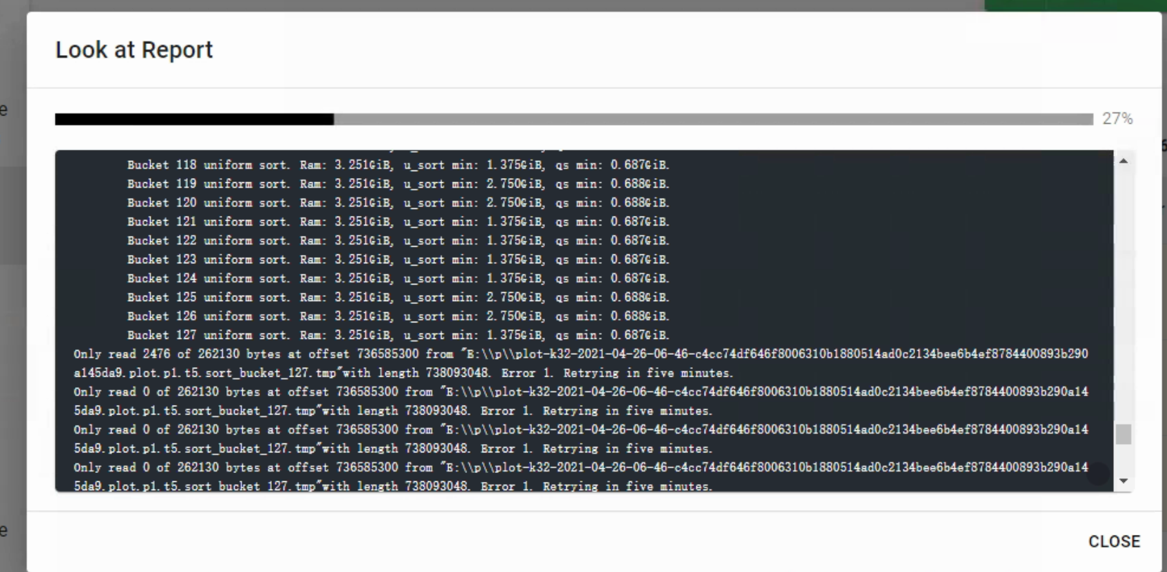 Only Read Xxxx Of Xxxxx Bytes At Offset Bug · Issue 2765 · Chia Networkchia Blockchain · Github