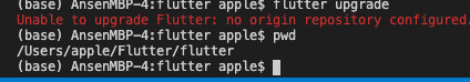 `flutter upgrade` gives wrong error with detached head: "Unable to upgrade Flutter: no origin ...
