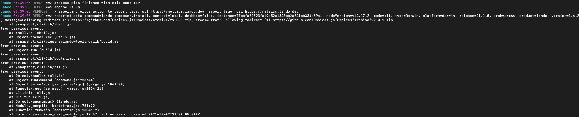 Lando 3.4.2 Crashing on Apple Macbook pro - with Apple M1 Chip · Issue #3228 · lando/lando · GitHub