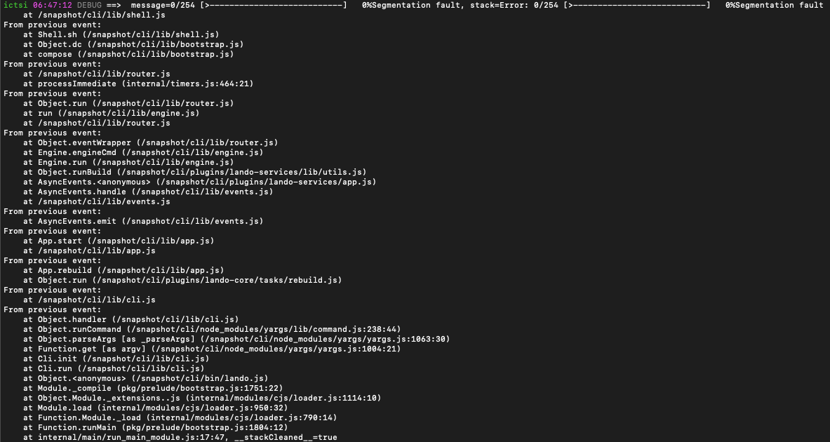 Lando 3.4.2 Crashing on Apple Macbook pro - with Apple M1 Chip · Issue ...