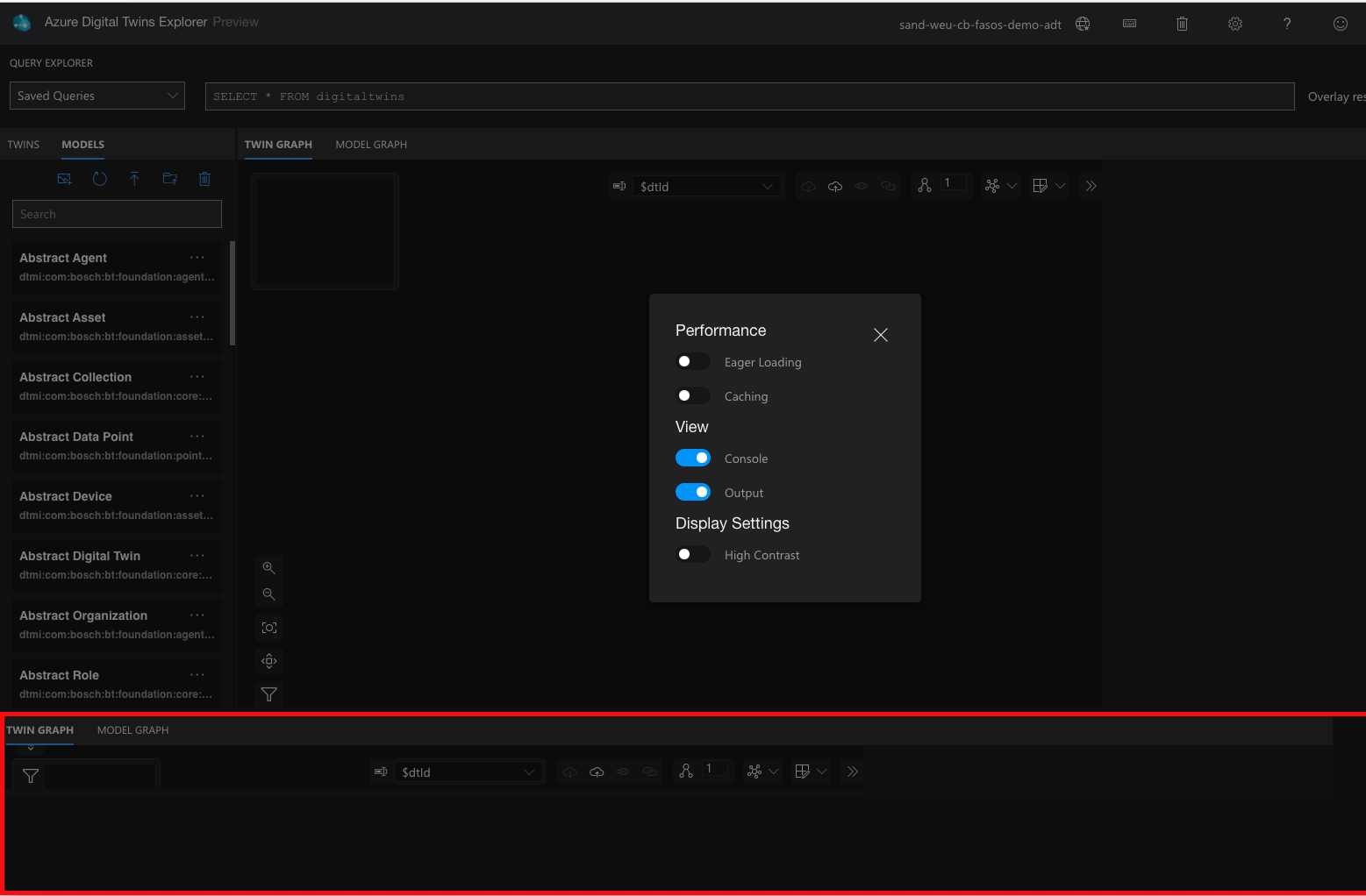 View Console and Output broken · Issue #263 · Azure-Samples/digital-twins-explorer · GitHub