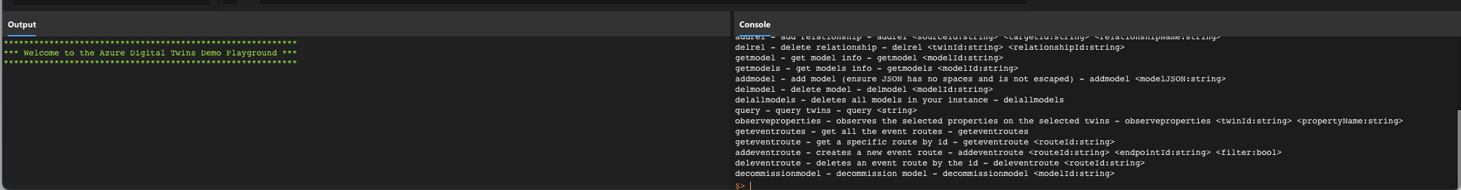 View Console and Output broken · Issue #263 · Azure-Samples/digital-twins-explorer · GitHub