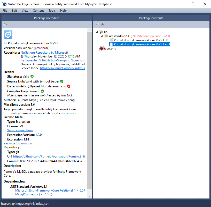XML documentation is not included in the package · Issue #1258 · PomeloFoundation/Pomelo ...