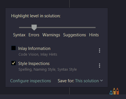 Highlights don't work unless editor highlighting level is set to "Hints" · Issue #77 · clutcher ...