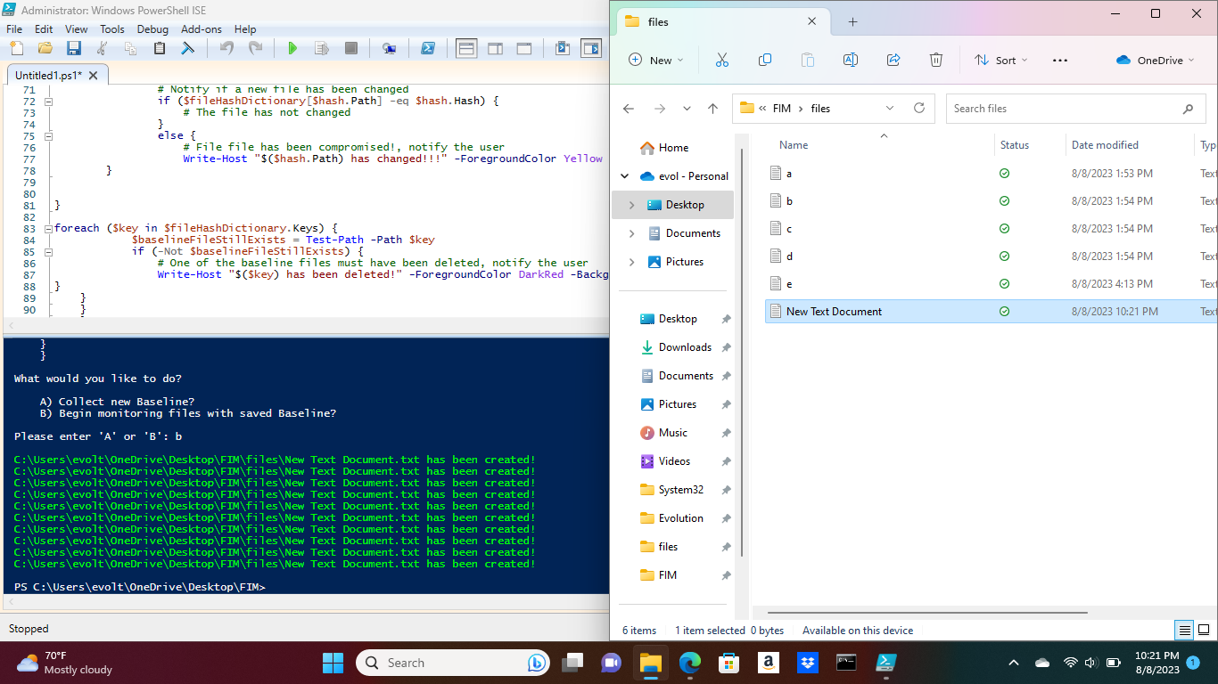 GitHub - SCarew14/File-Integrity-Monitor: File Integrity Monitor Cyber Security Project