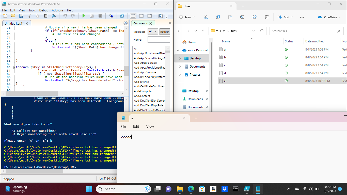 GitHub - SCarew14/File-Integrity-Monitor: File Integrity Monitor Cyber Security Project