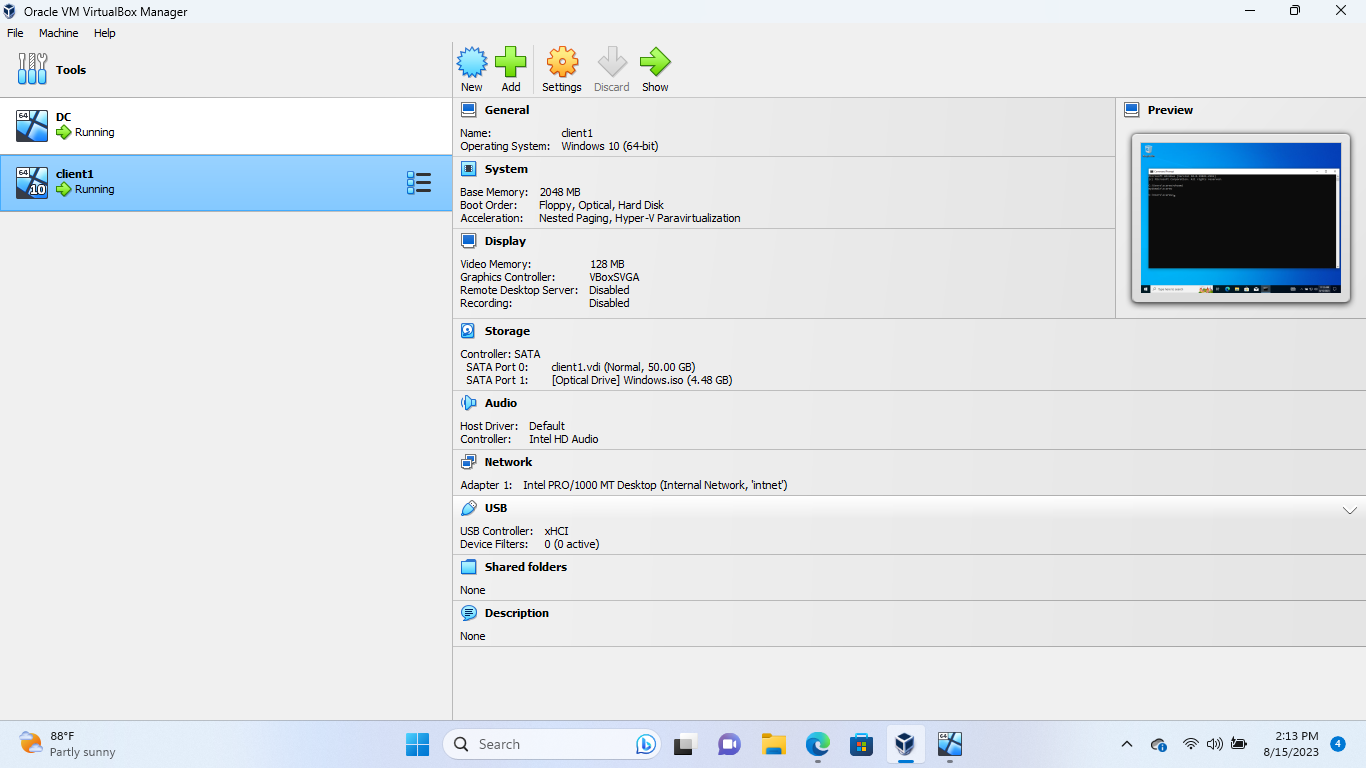 Github Scarew14 Active Directory Oracle Virtualbox