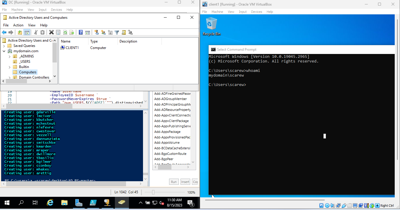 GitHub - SCarew14/Active-Directory-Oracle-VirtualBox-