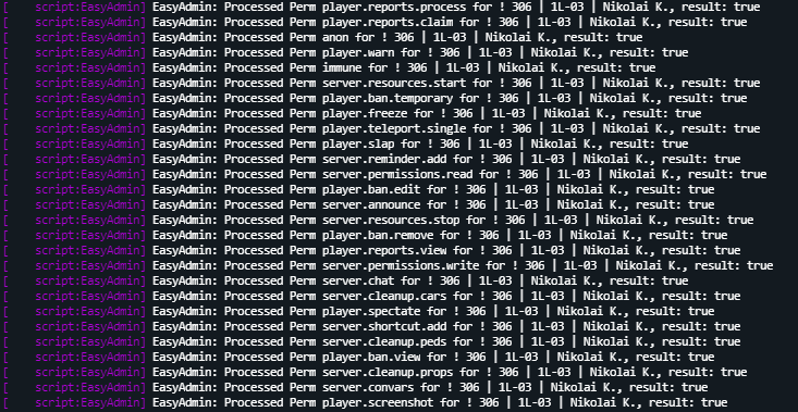 permissions all say true even after following all the steps · Issue #777 · Blumlaut/EasyAdmin ...