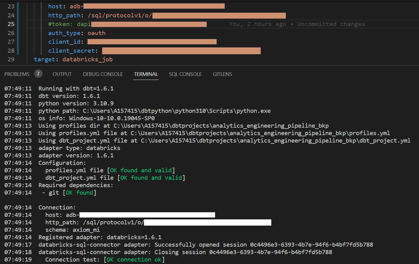 Serviceprinicipal Authentication Oauth Doesn T Work While Running Dbt Jobs On Databricks