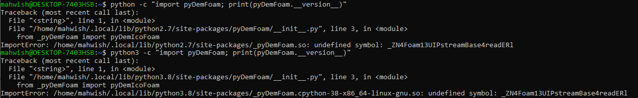 Error in building pyDemFoam Module in Linux · Issue #1 · Python-Zhou/PFC-public · GitHub