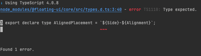 Oldest Supported Typescript Version And Validation · Issue 1584 · Floating Uifloating Ui · Github