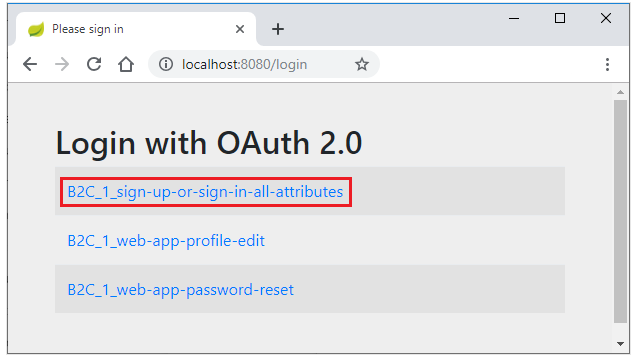 [BUG] Spring Boot default login page missing links · Issue #725 · Azure-Samples/azure-spring ...